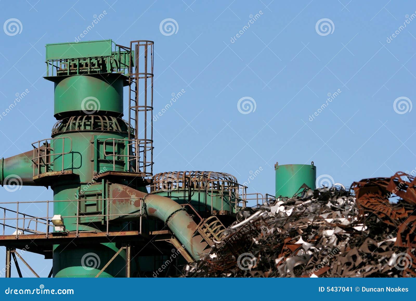Scrap metal factory stock image. Image of pattern, industrial - 5437041