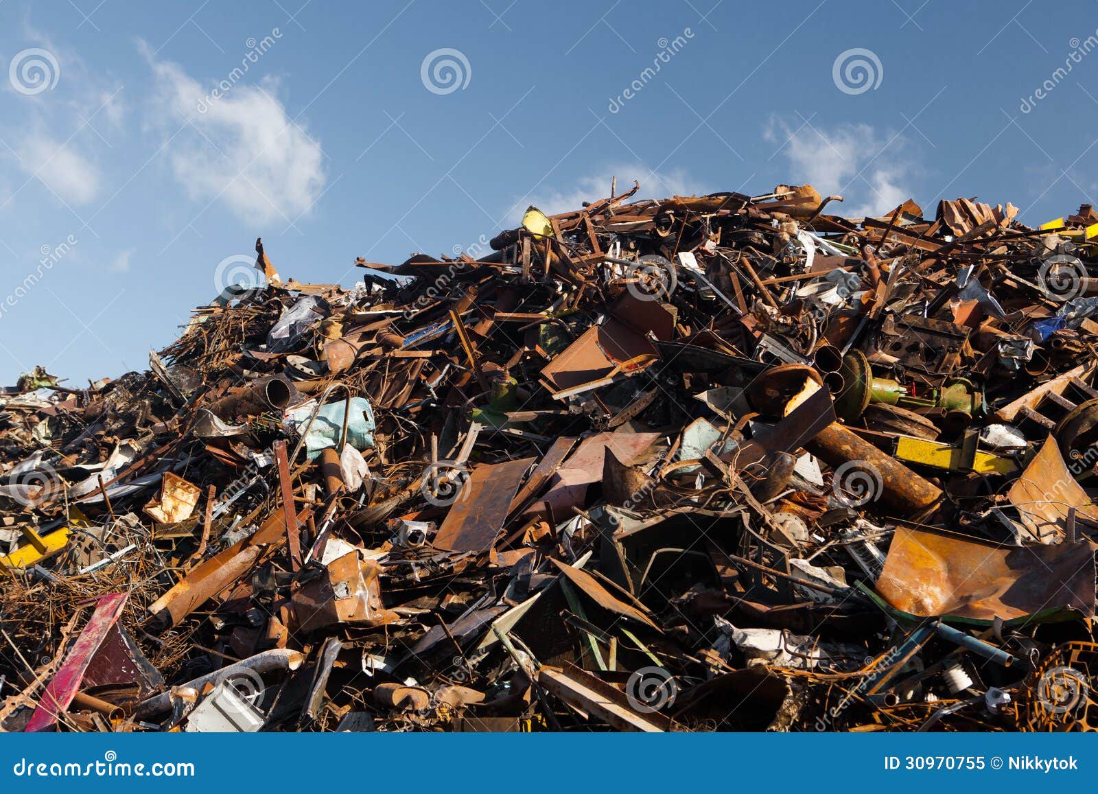 Scrap metal heap stock image. Image of scrapyard, junk - 30970755