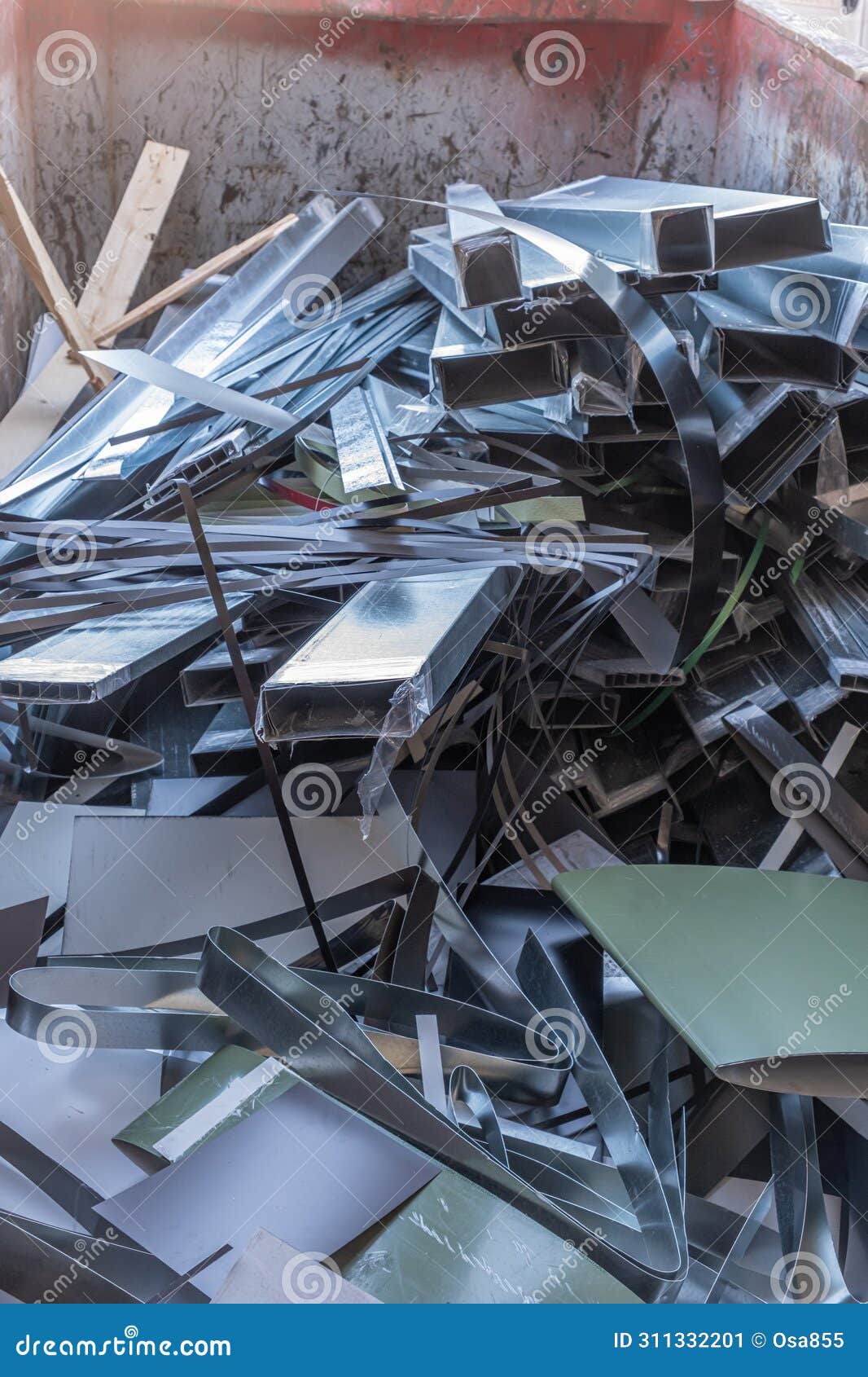 Scrap Metal in Junkyard Ready for Recycling Stock Image - Image of ...
