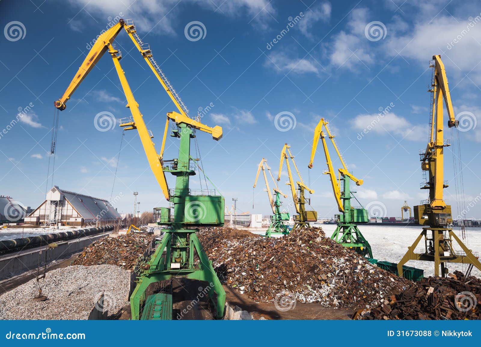 Scrap metal loading stock photo. Image of dump, outdoors - 31673088