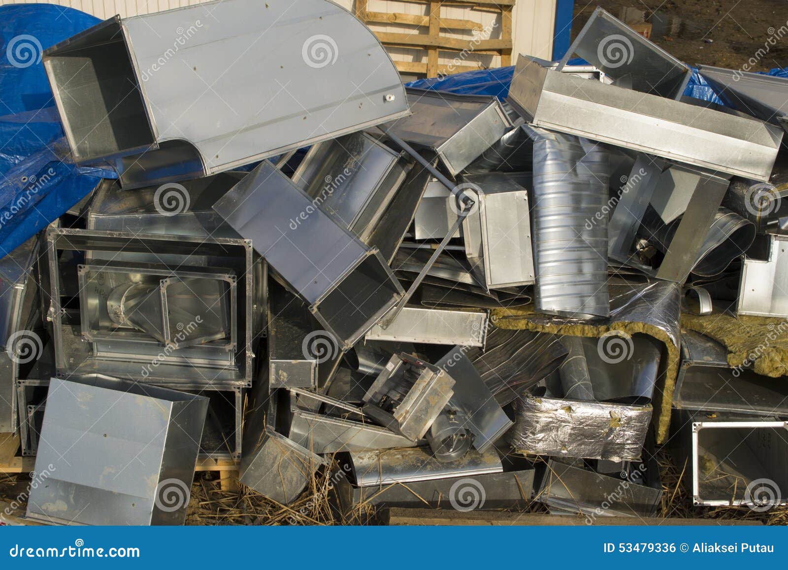 Scrap metal parts stock photo. Image of shiny, recycle - 53479336