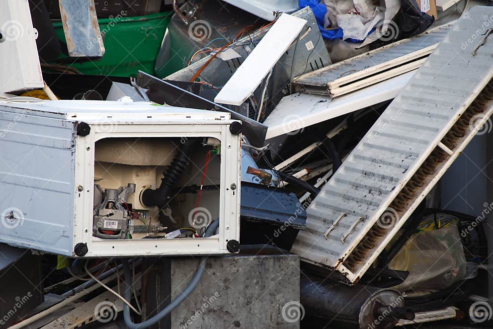 Scrap metal pile stock photo. Image of environmental, equipment - 3991264