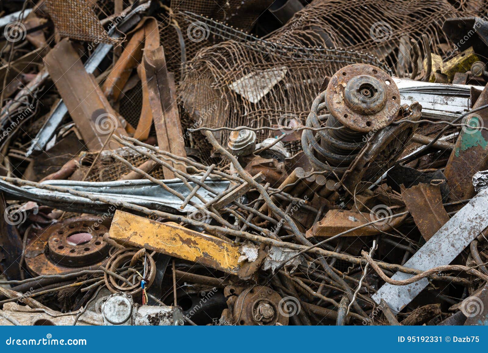 Scrap Metal stock image. Image of broken, recycling, abstract - 95192331
