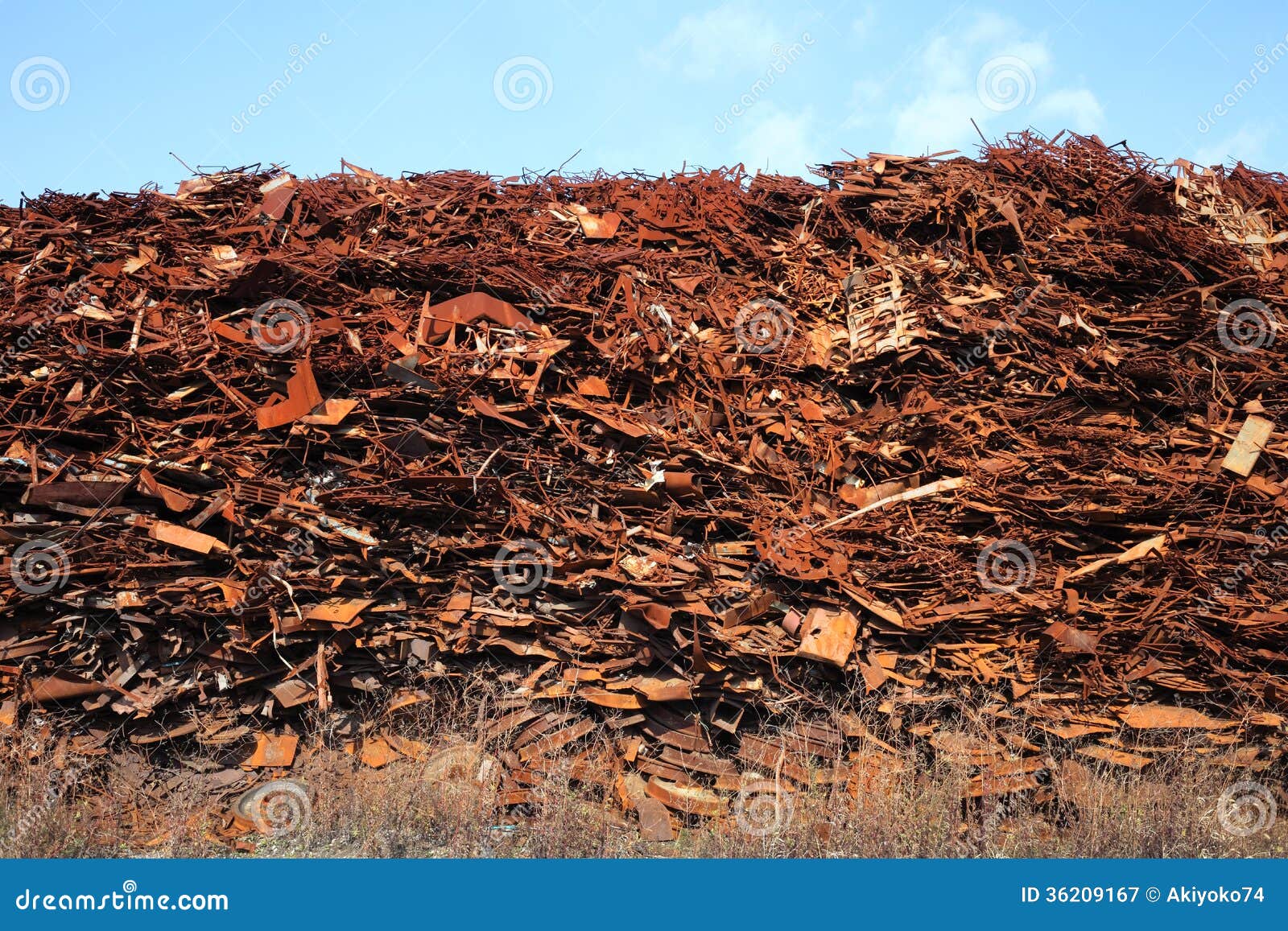 Scrap metal stock image. Image of junkyard, pollution - 36209167