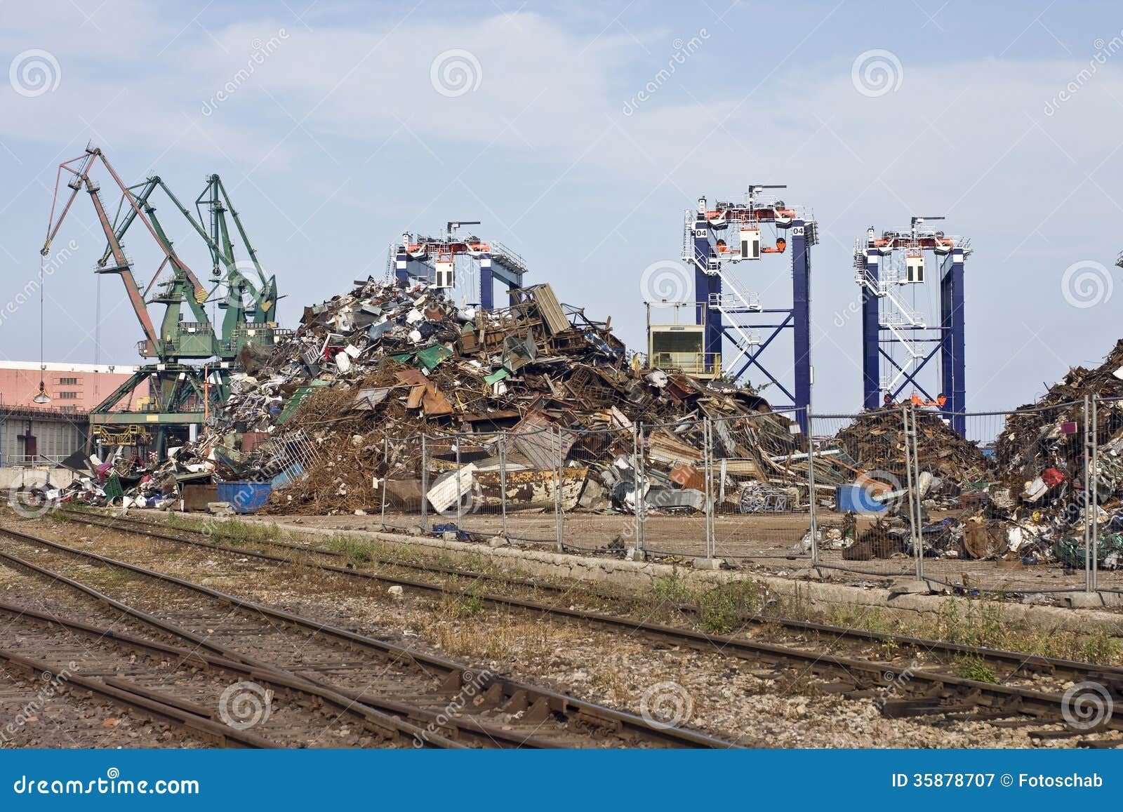 Scrap Metal Pile stock image. Image of recycling, environment - 35878707