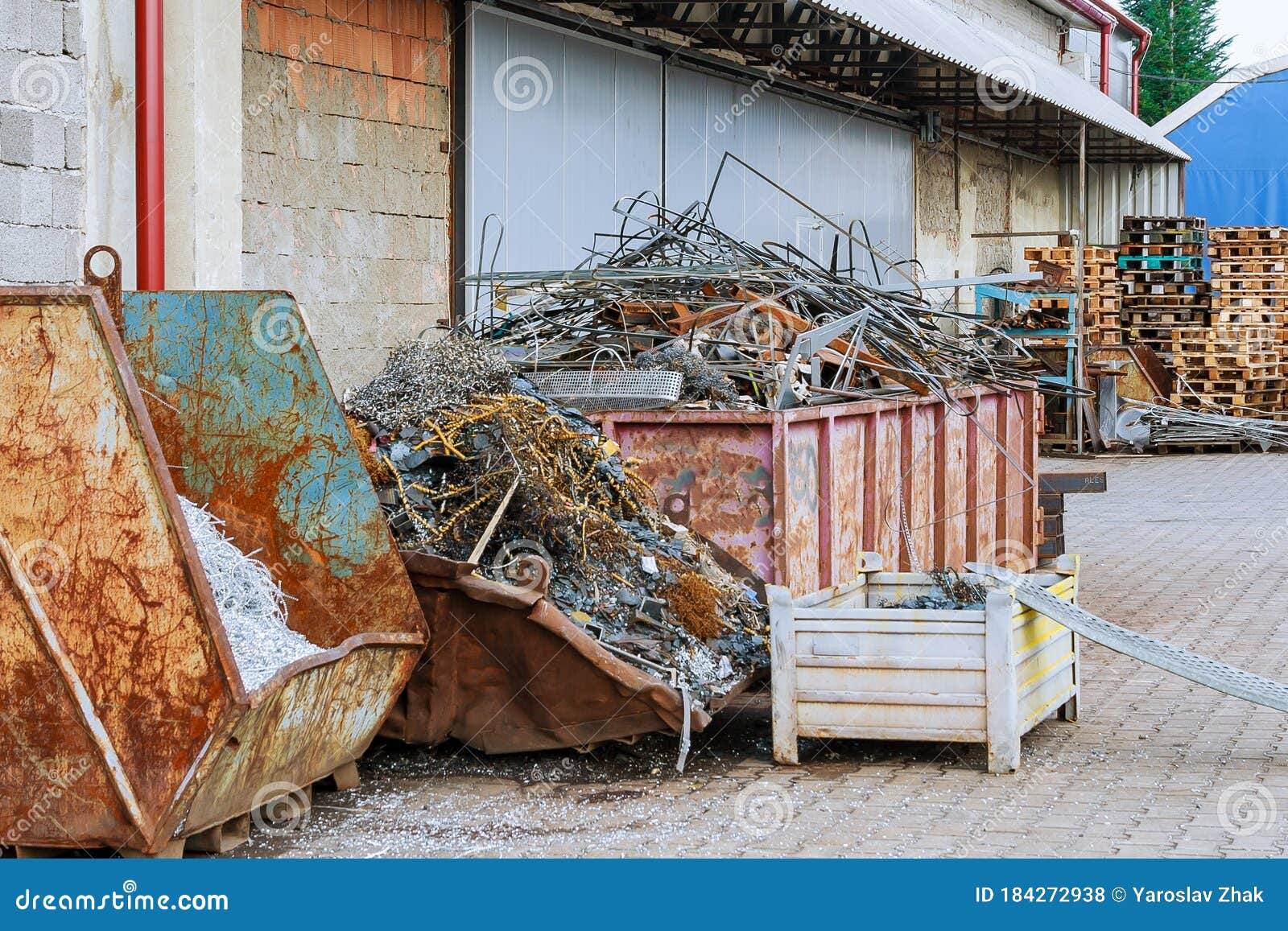 Scrap Metal and Aluminum Scrap from Production for Processing. Scrap ...