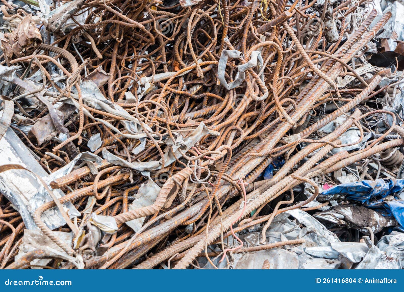 Scrap Metal at the Recycling Yard Stock Photo - Image of grounds, scrap ...