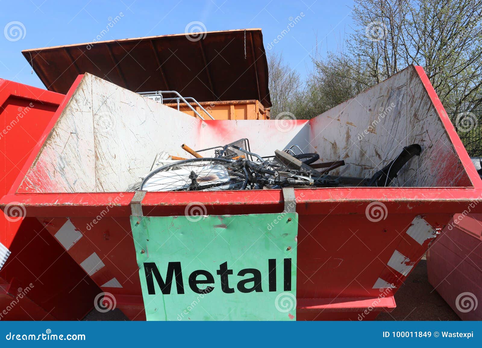 Scrap metal stock image. Image of iron, economy, natural - 100011849