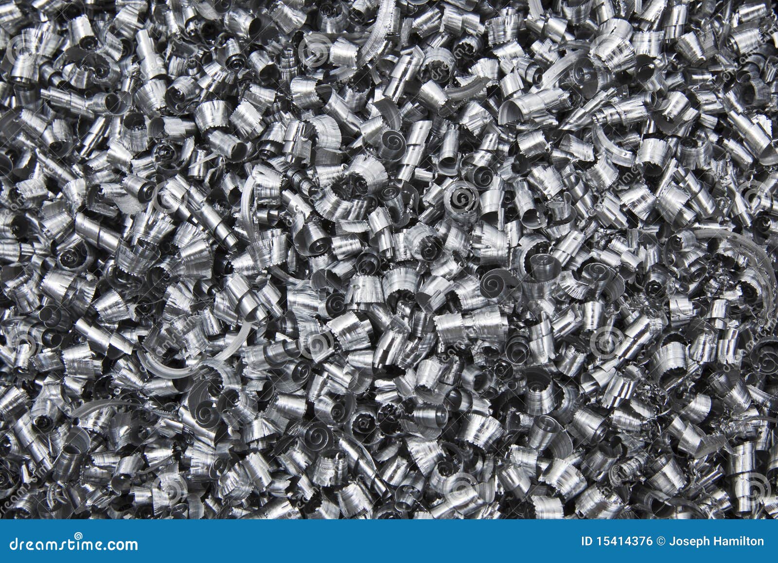 Metal Shavings Of Different Shapes, Waste After Tool Steel, Cutters ...