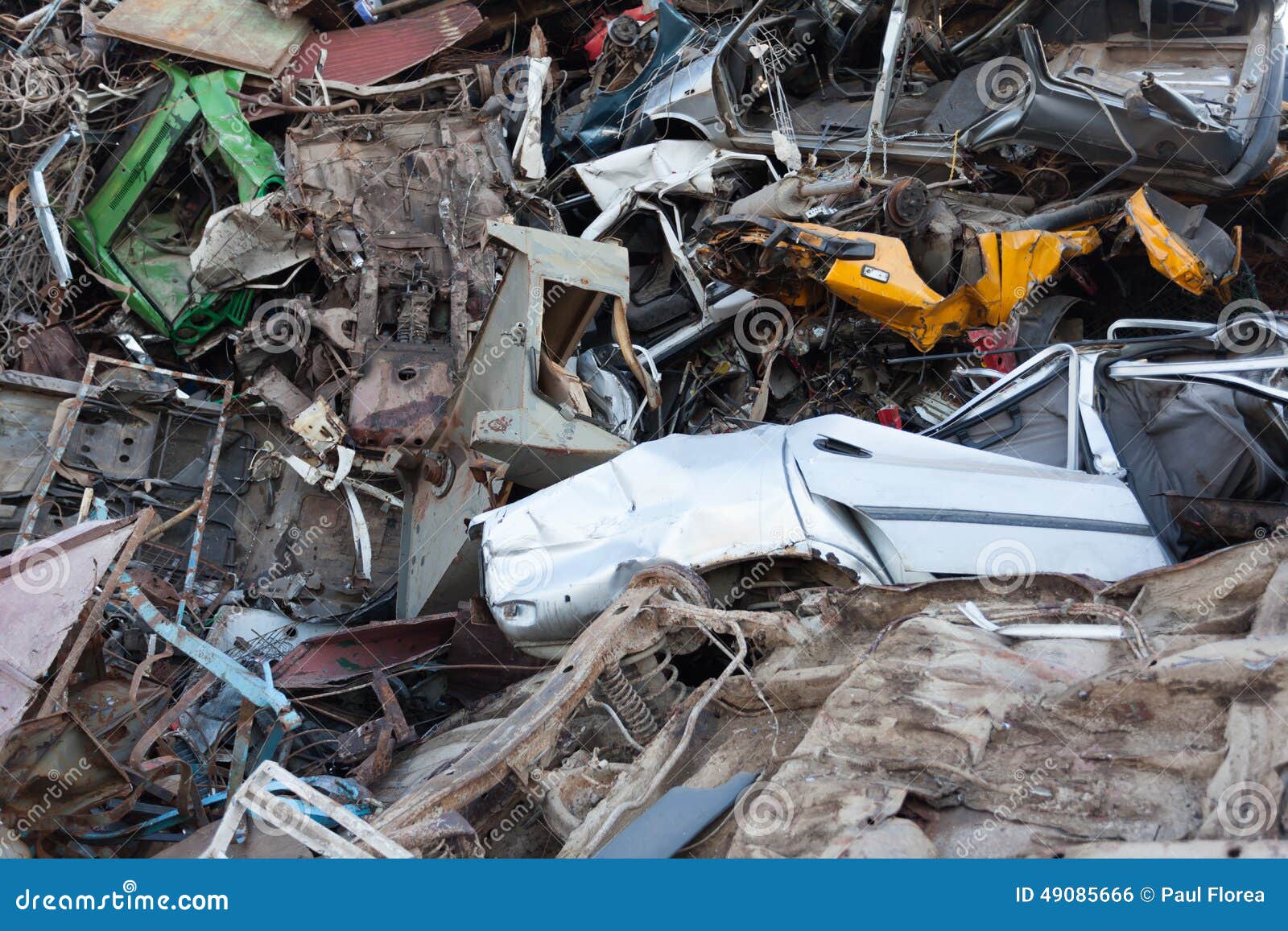 Scrap metal in a stack stock photo. Image of background - 49085666