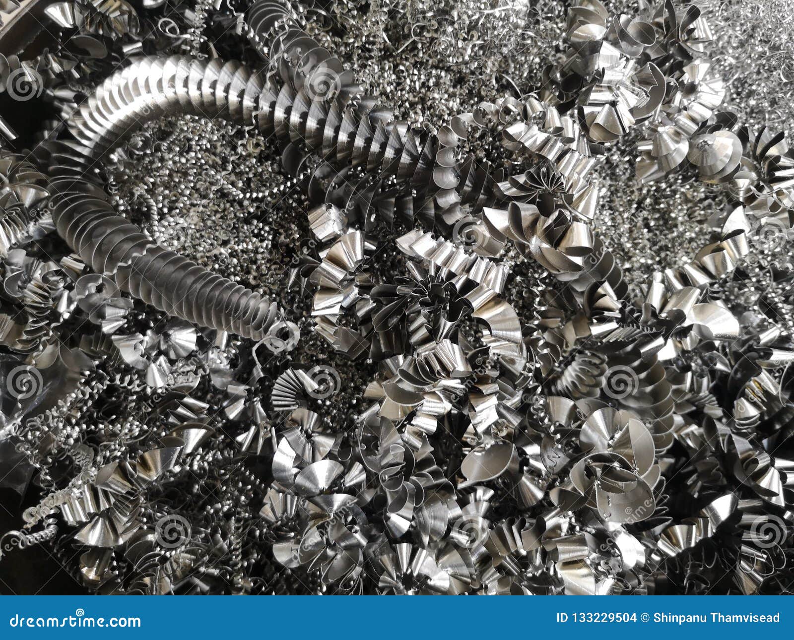 Scrap Metal Texture in the Production Stock Photo - Image of ...