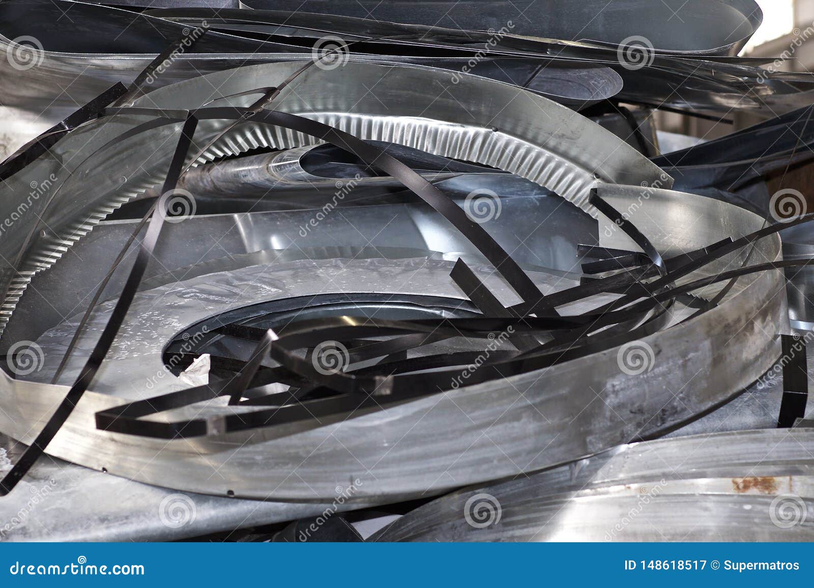 Scrap Metal and Waste of Ferrous Metals Stock Image - Image of scrap ...