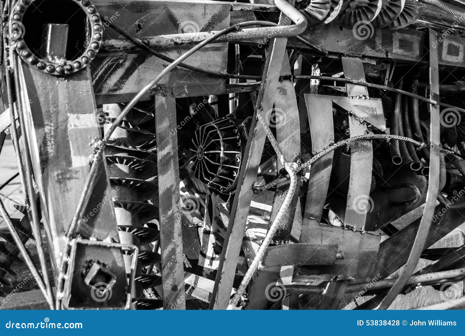 Scrap Metal Welded Together Stock Photo - Image of waste, patterns ...