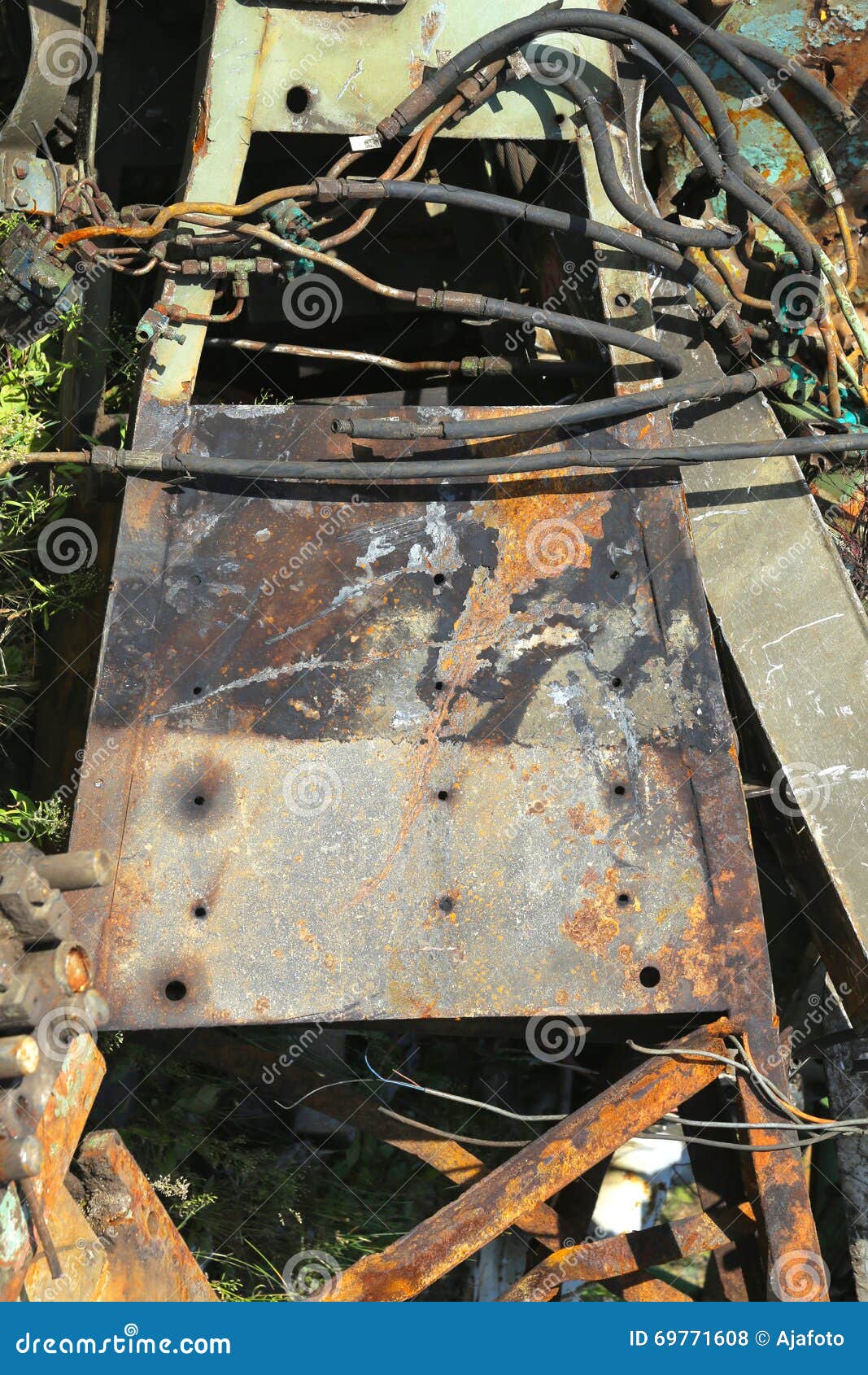 Scrap metal stock photo. Image of rusty, scrap, material - 69771608
