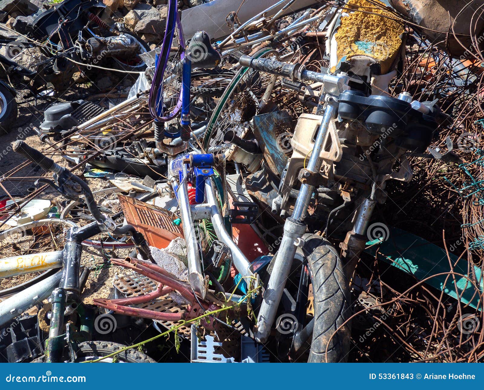 Scrap metals stock image. Image of broken, iron, dirty - 53361843