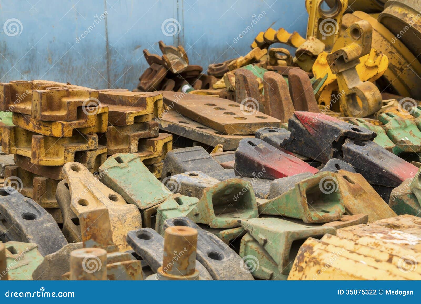 Scrap metals stock photo. Image of brown, construction - 35075322