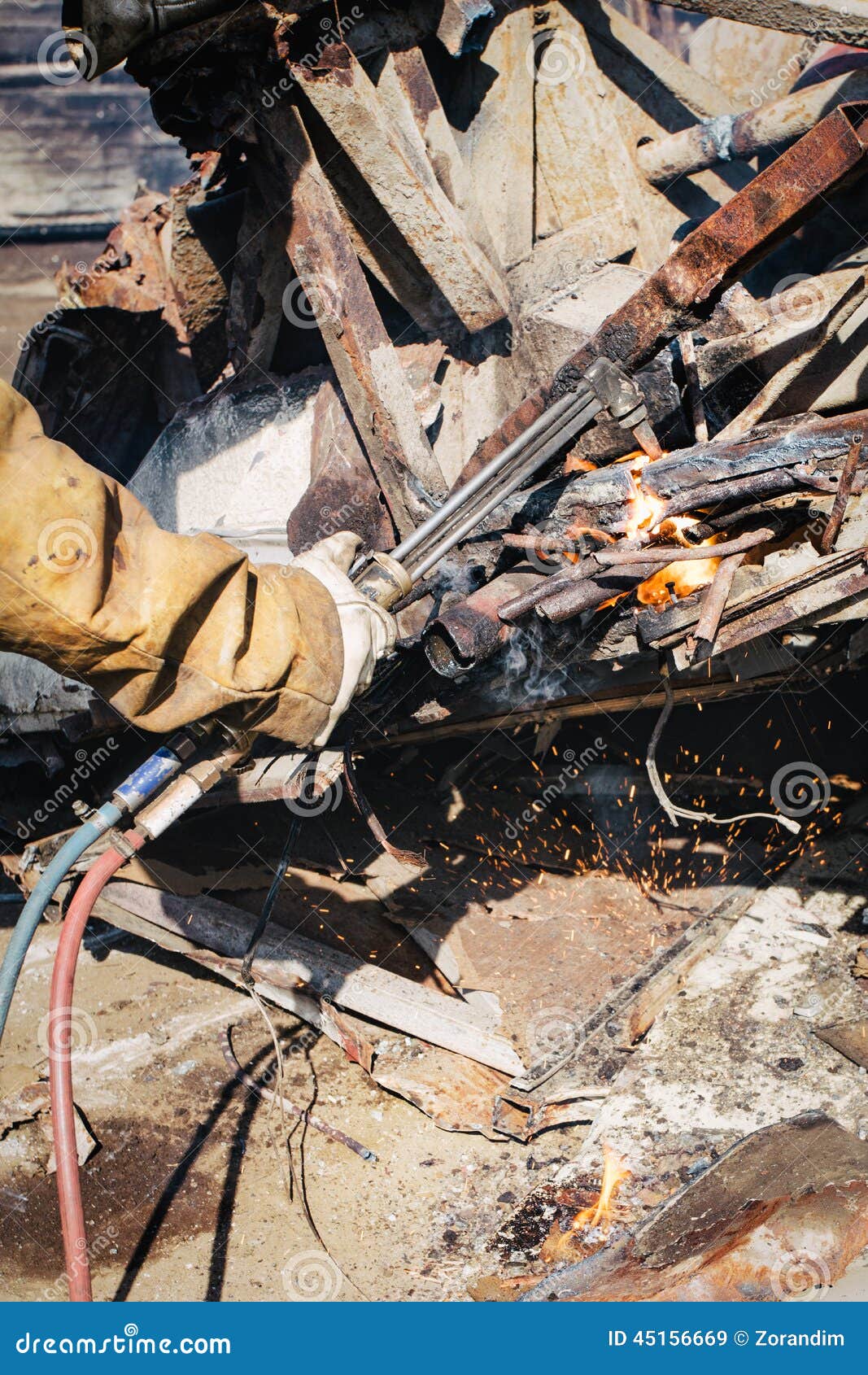 Scrap metals stock image. Image of scrap, machine, stack - 45156669