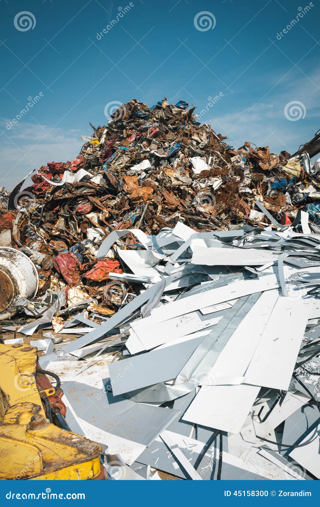 Scrap metals stock photo. Image of waste, junk, grabber - 45158300