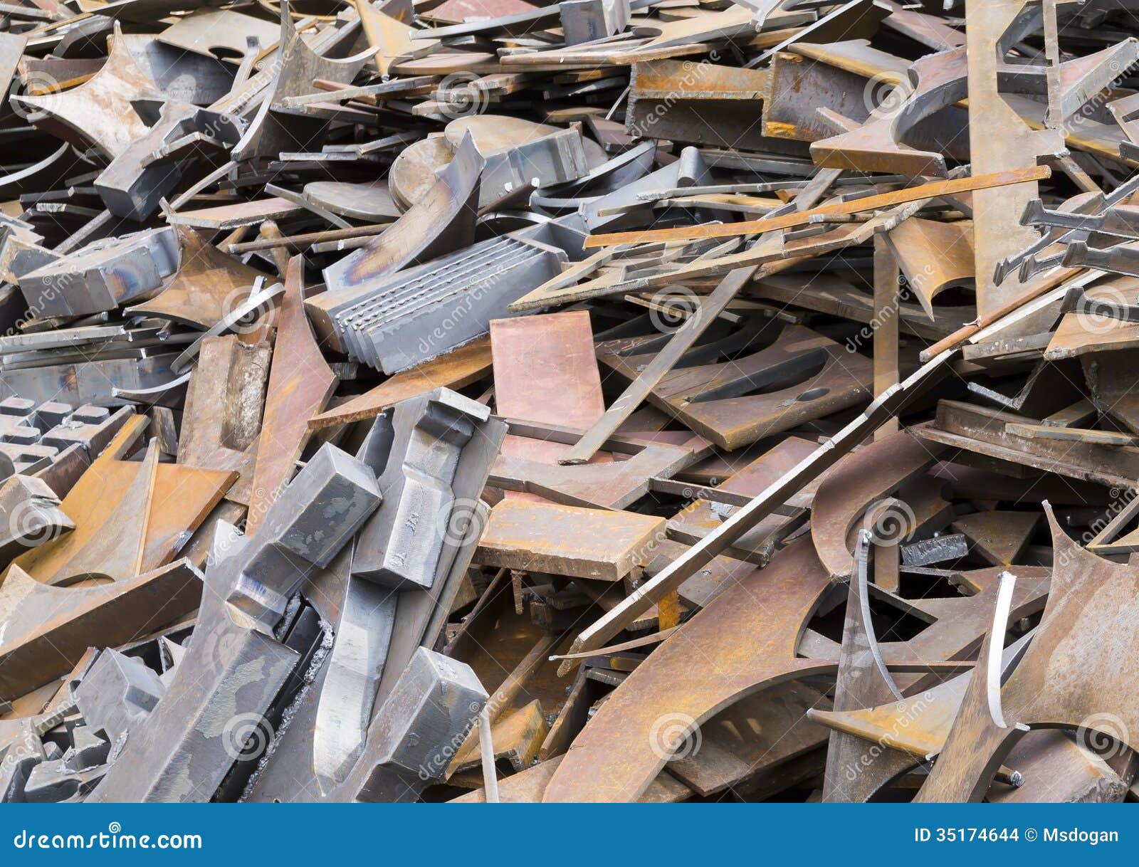 Scrap metals stock photo. Image of brown, construction - 35174644