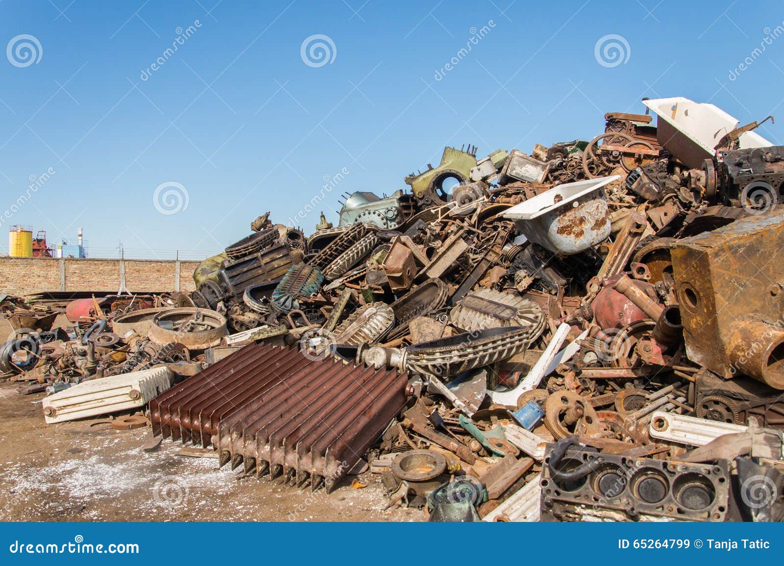 Scrap metals stock image. Image of machine, industrial - 65264799