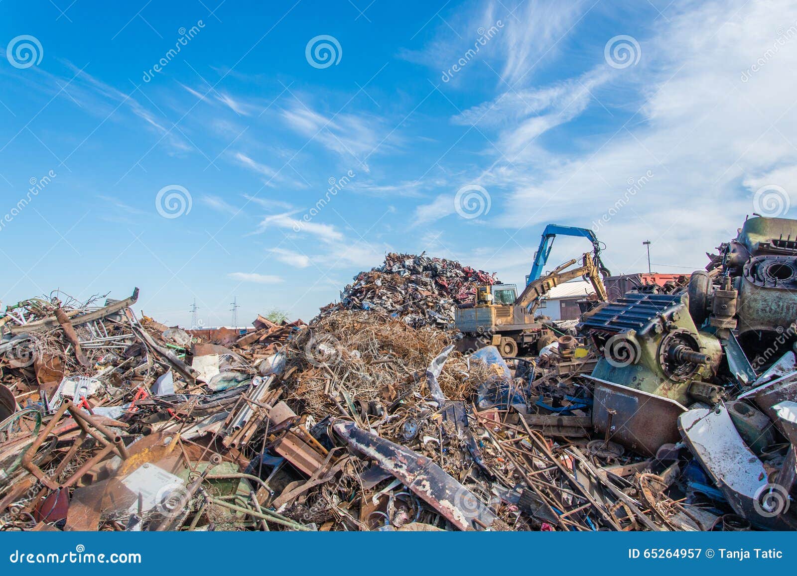 Scrap metals stock image. Image of dirty, scrapyard, waste - 65264957