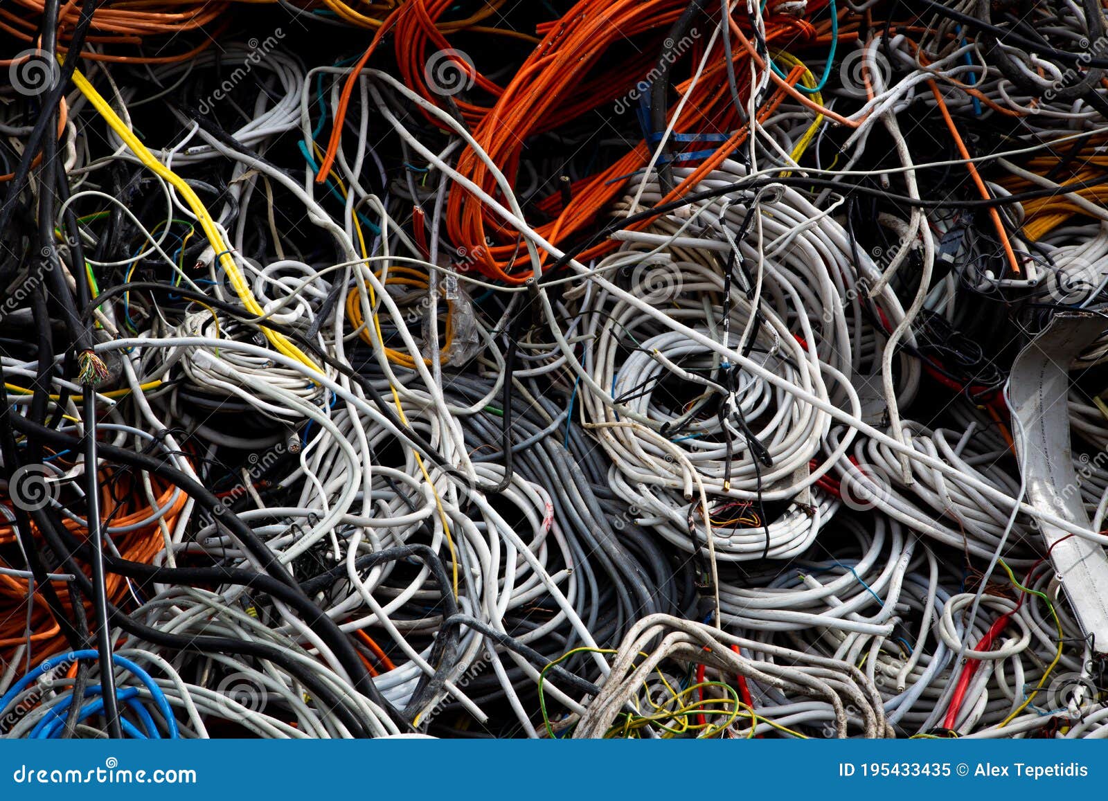 Mixed Copper Cable Material Texture Stock Image - Image of company ...