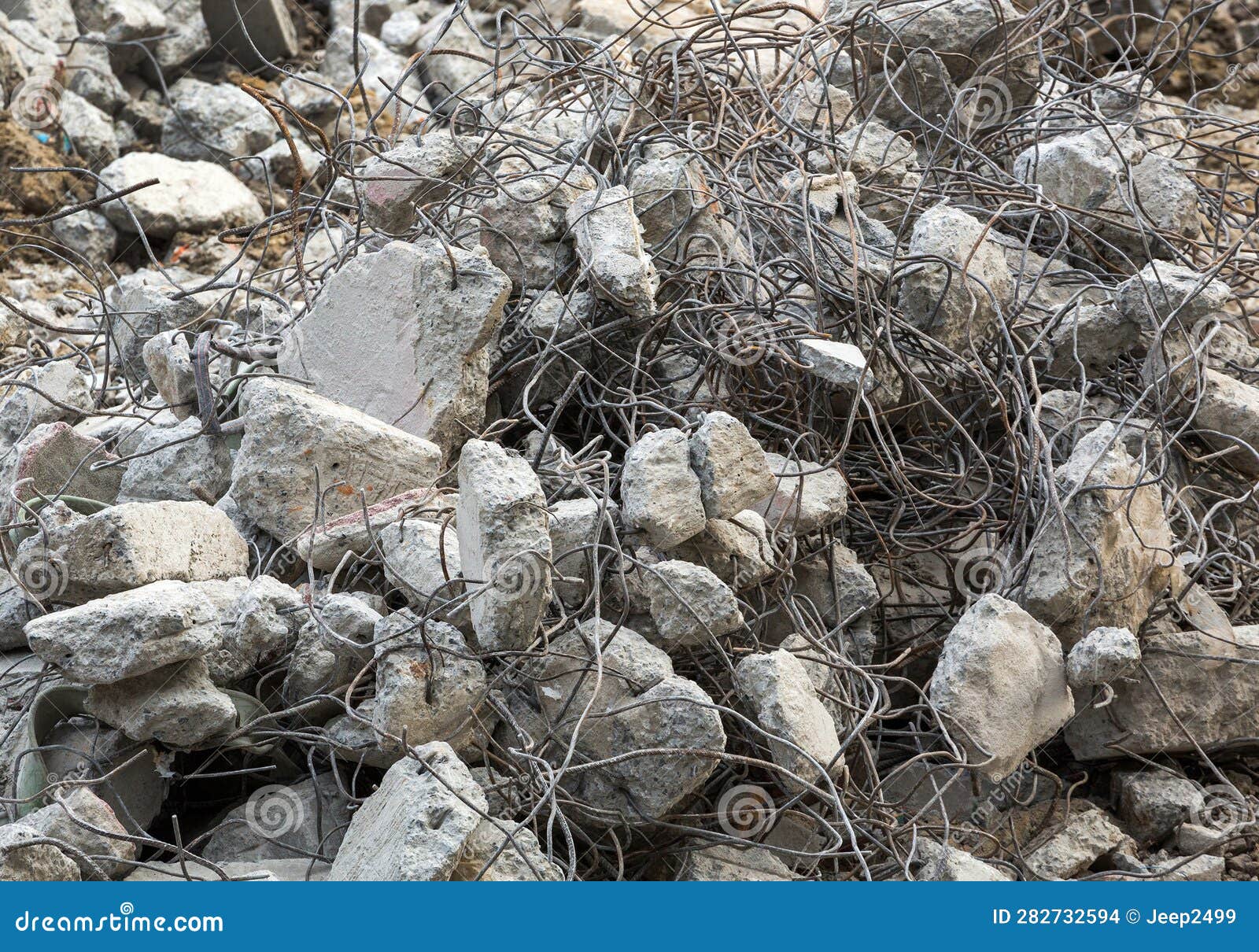 Scrap and Mortar of Smashed. Stock Photo - Image of site, stone: 282732594