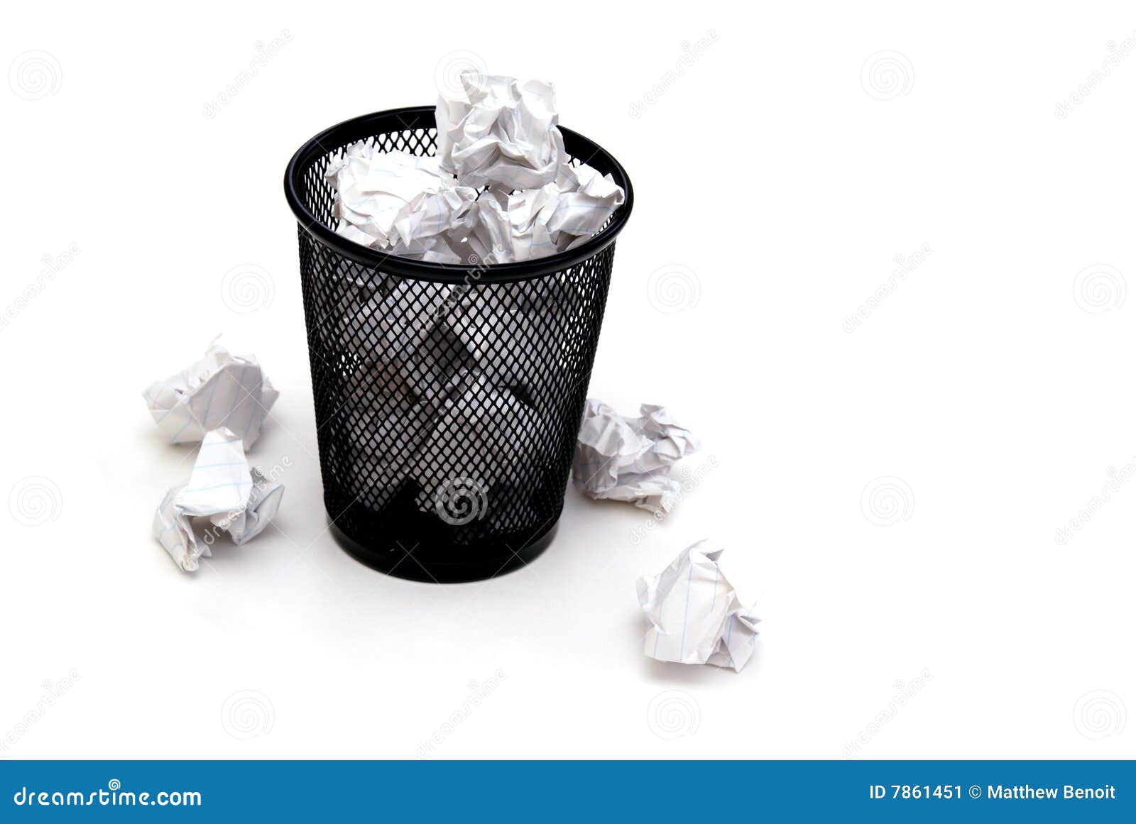 Scrap Paper stock image. Image of away, brainstorm, throw - 7861451