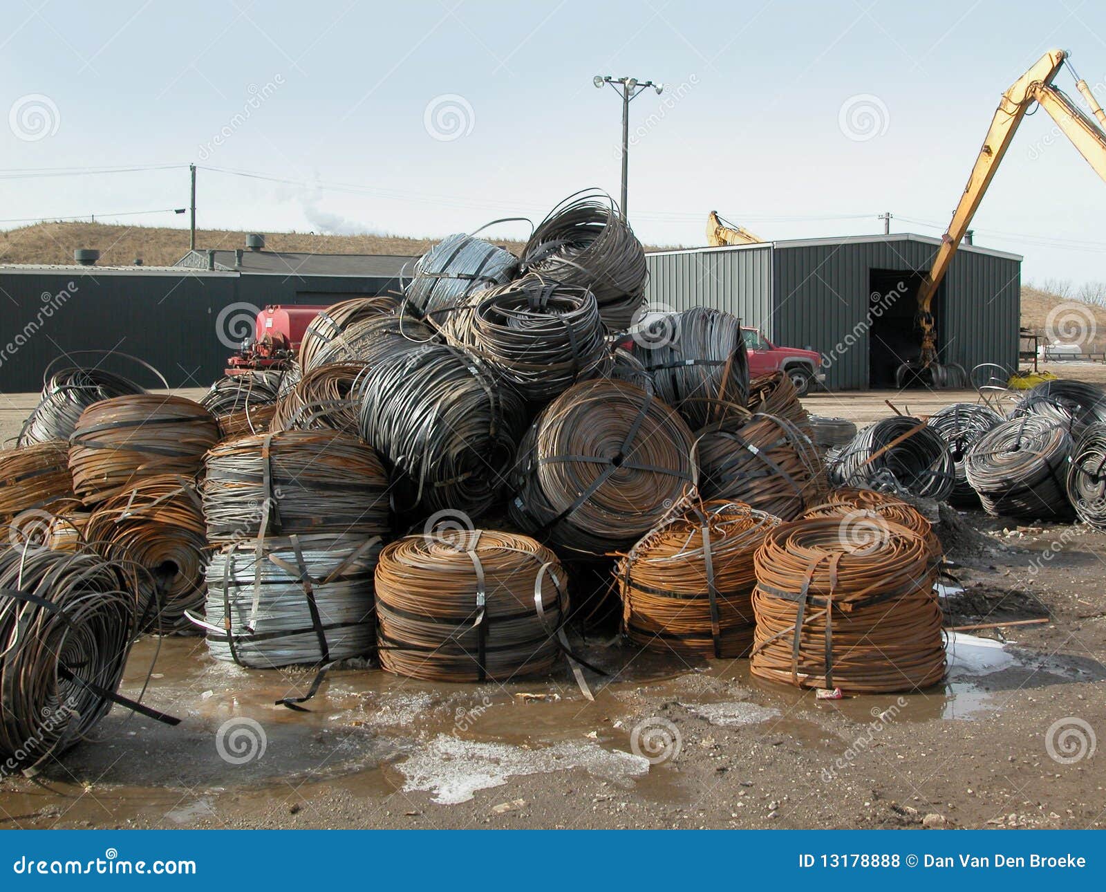 Scrap Of Steel Stacks In The Pallet. Royalty-Free Stock Image ...