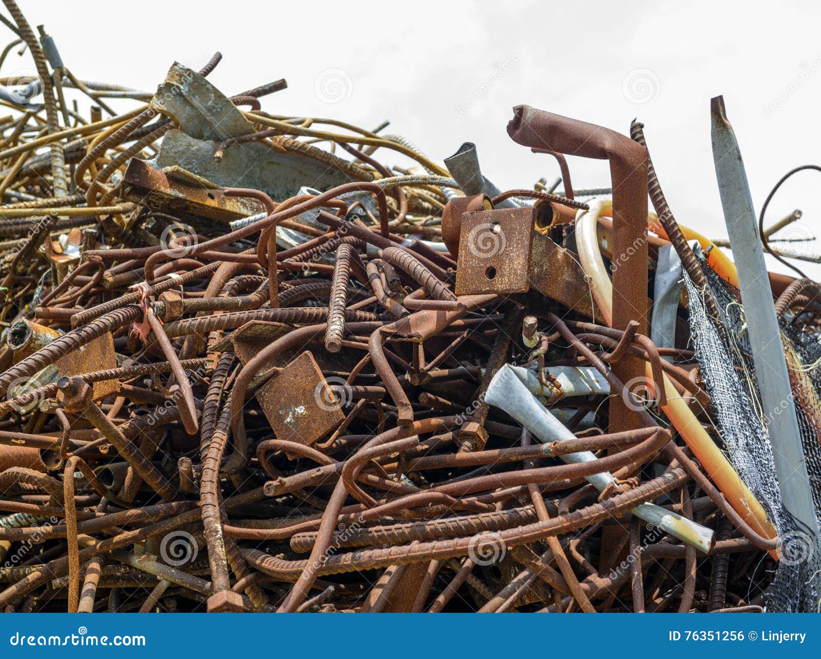 Scrap Steel at a Building Demolition Site Stock Photo - Image of scrap ...