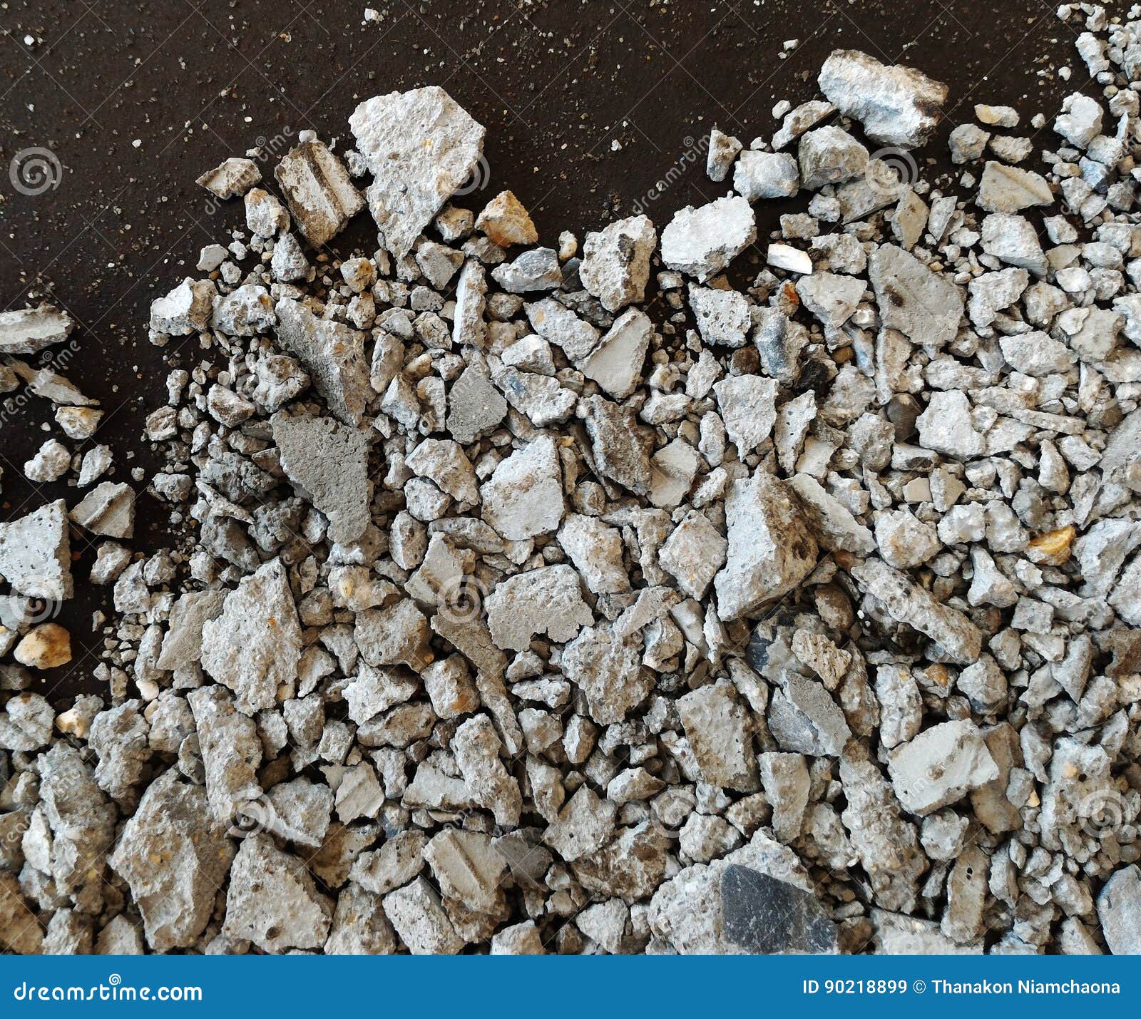 Scrap Stone and Scap Cement Stock Image - Image of wall, dirt: 90218899