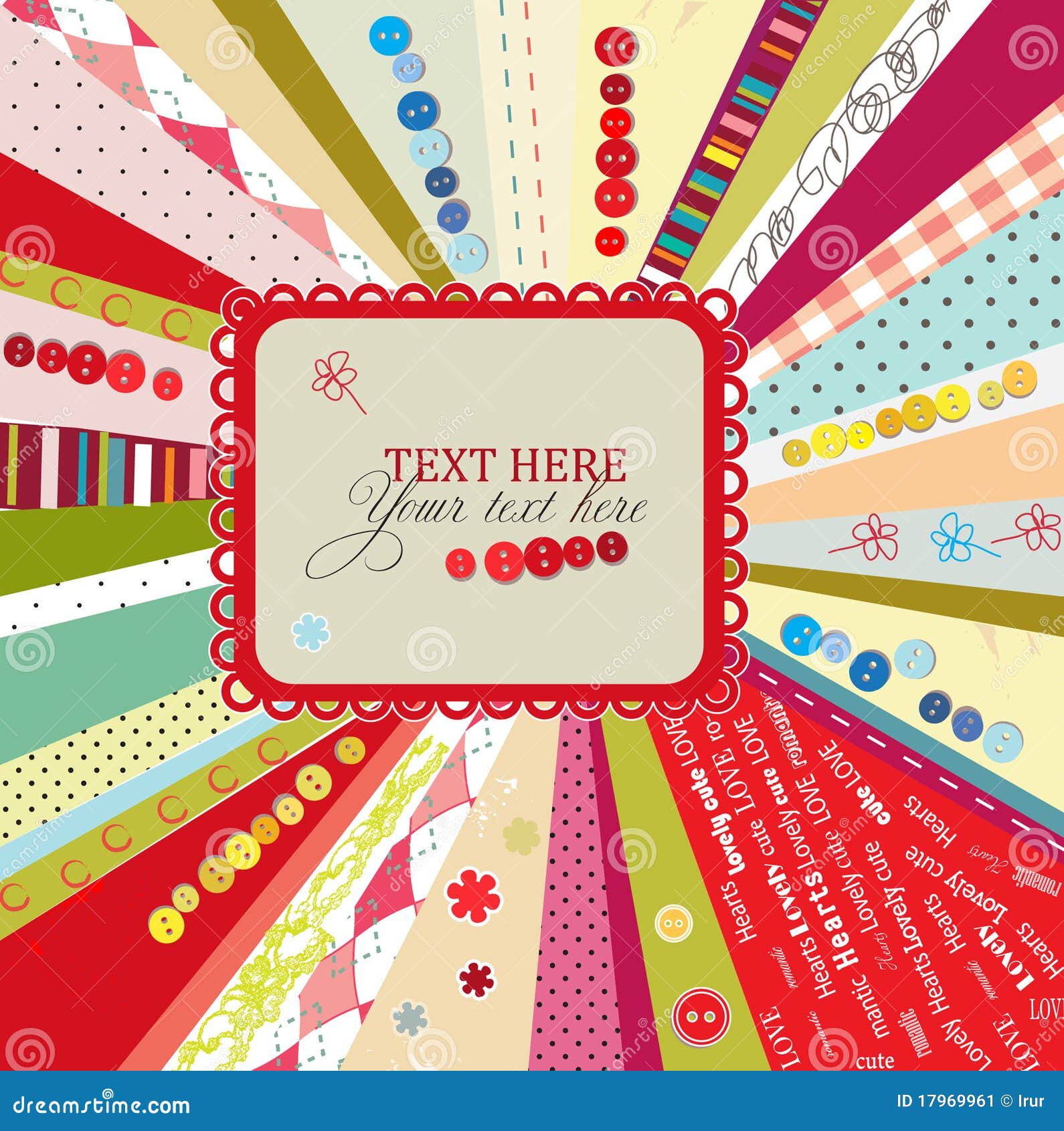 Scrap template design stock vector. Illustration of color - 17969961