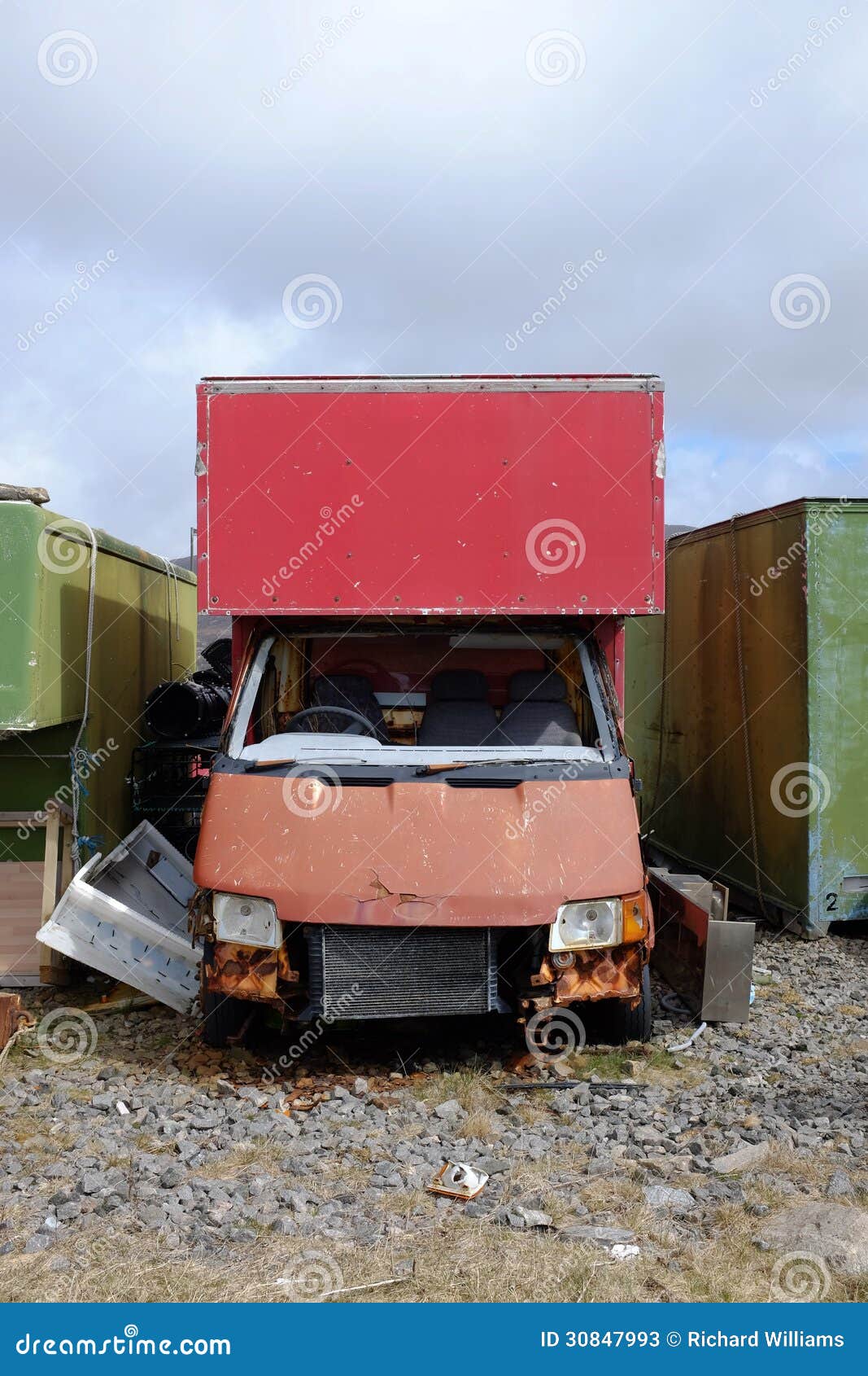 Scrap vehicle. stock image. Image of waste, green, seats - 30847993