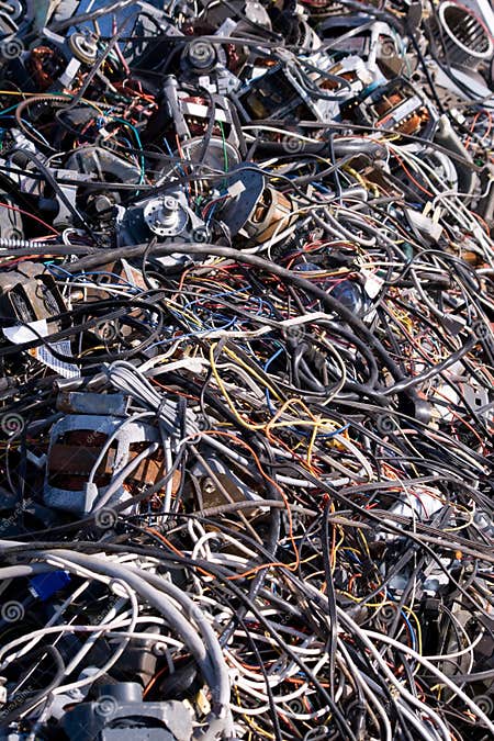 Scrap wire stock image. Image of scrap, wires, motor, wire - 5208539