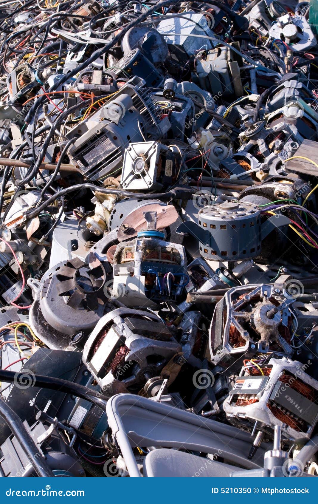Scrap wire and motors stock photo. Image of wires, motor - 5210350