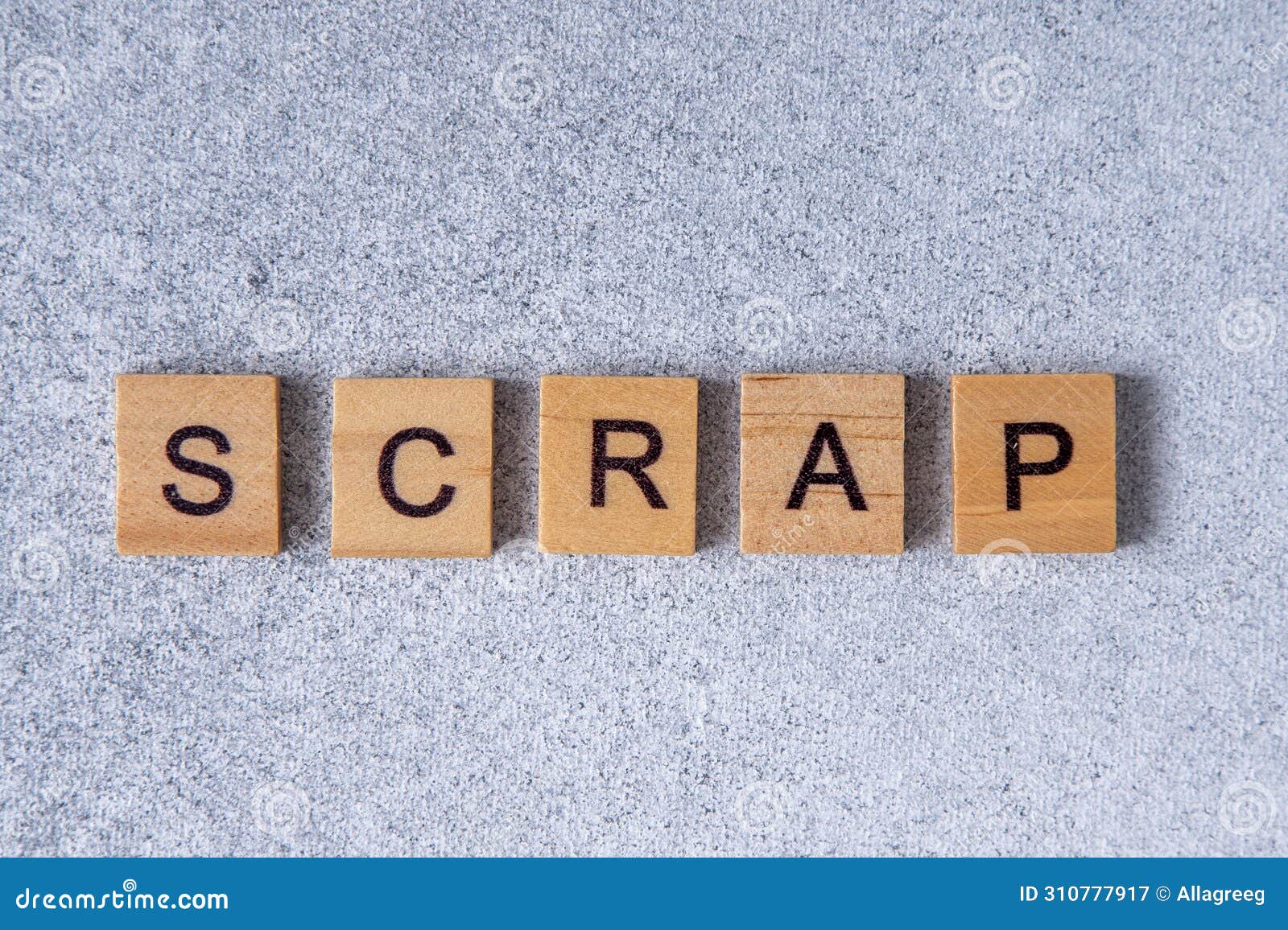 Scrap Word Made of Wooden Letters Stock Image - Image of symbol, words ...