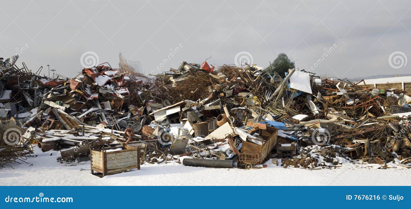 Scrap yard stock photo. Image of heap, environmental, pieces - 7676216
