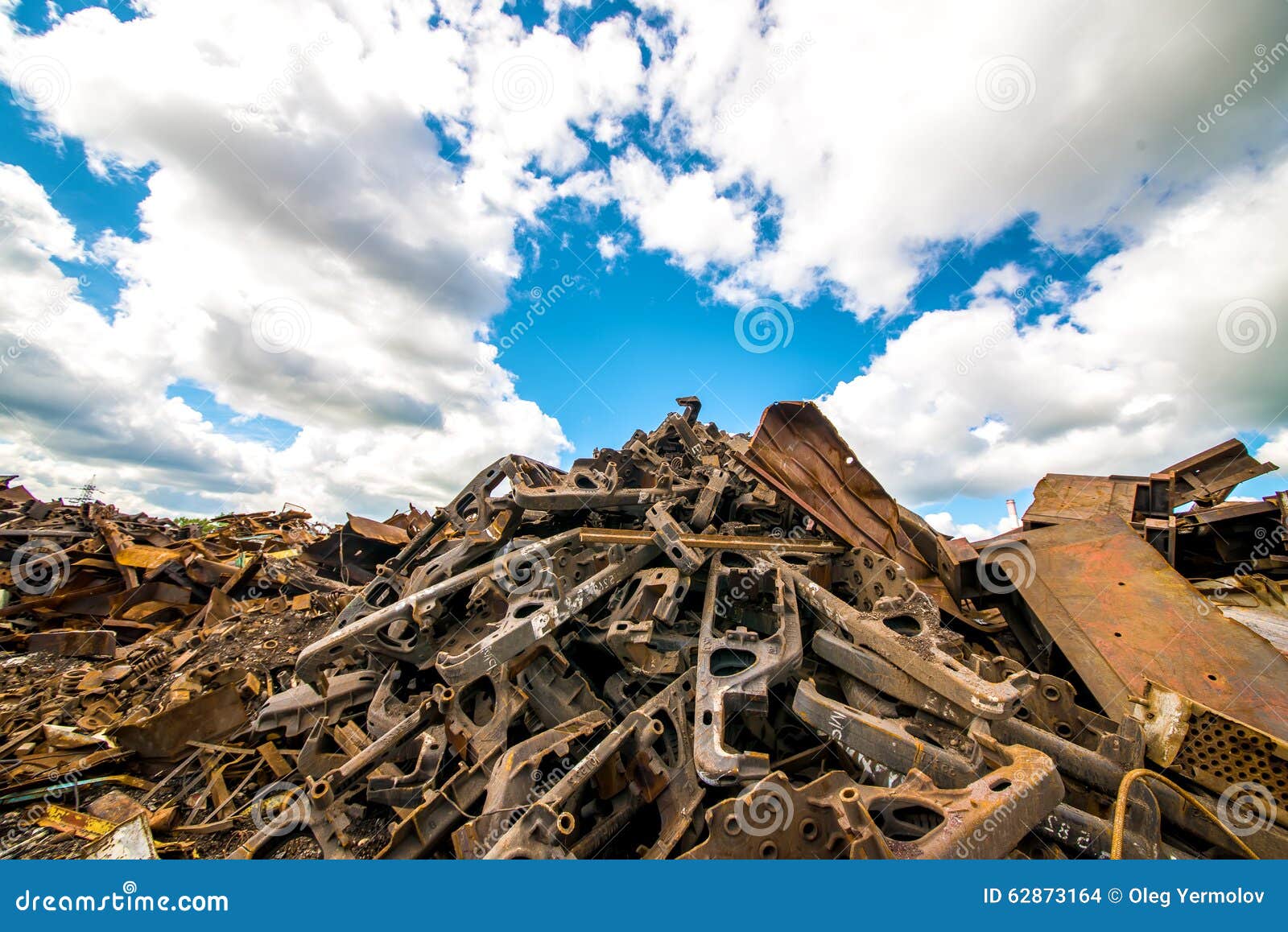 Scrap yard stock photo. Image of dismantled, pile, recycling - 62873164