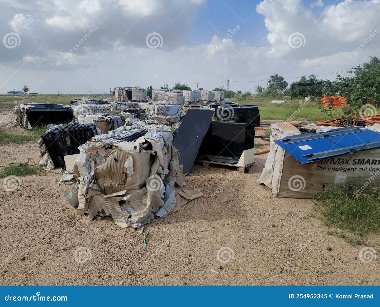 Scrap Yard in Solar Plant in Rajasthan India Editorial Image - Image of ...