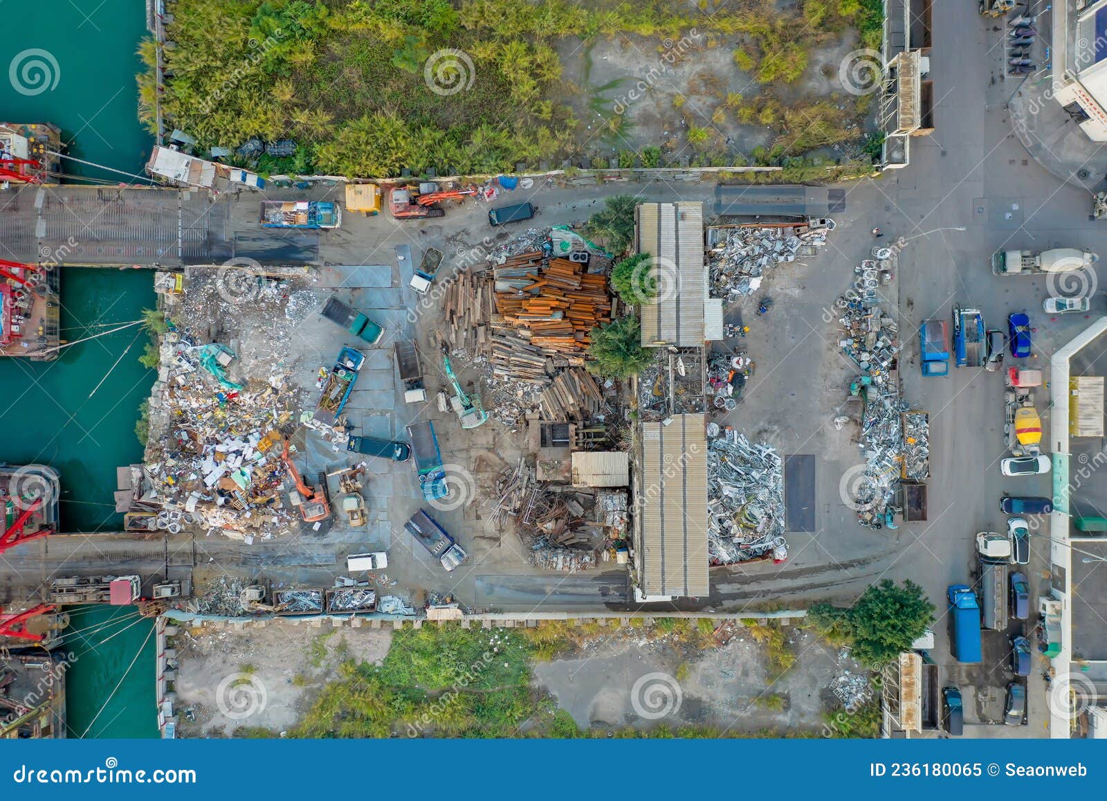 Scrap Yard Recycling at Yau Tong, Hk 1 Dec 2021 Stock Image - Image of ...