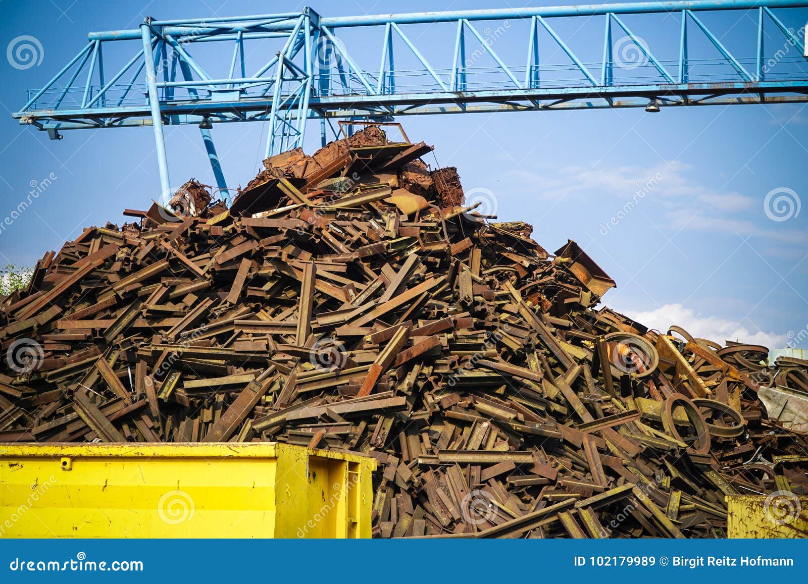 Scrap Yard stock image. Image of scrap, environment - 102179989