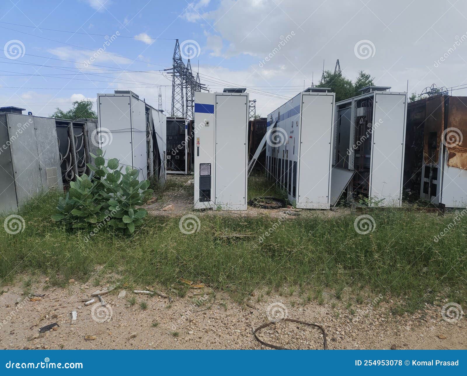 Scrap Yard in Solar Plant in Rajasthan India Stock Photo - Image of ...