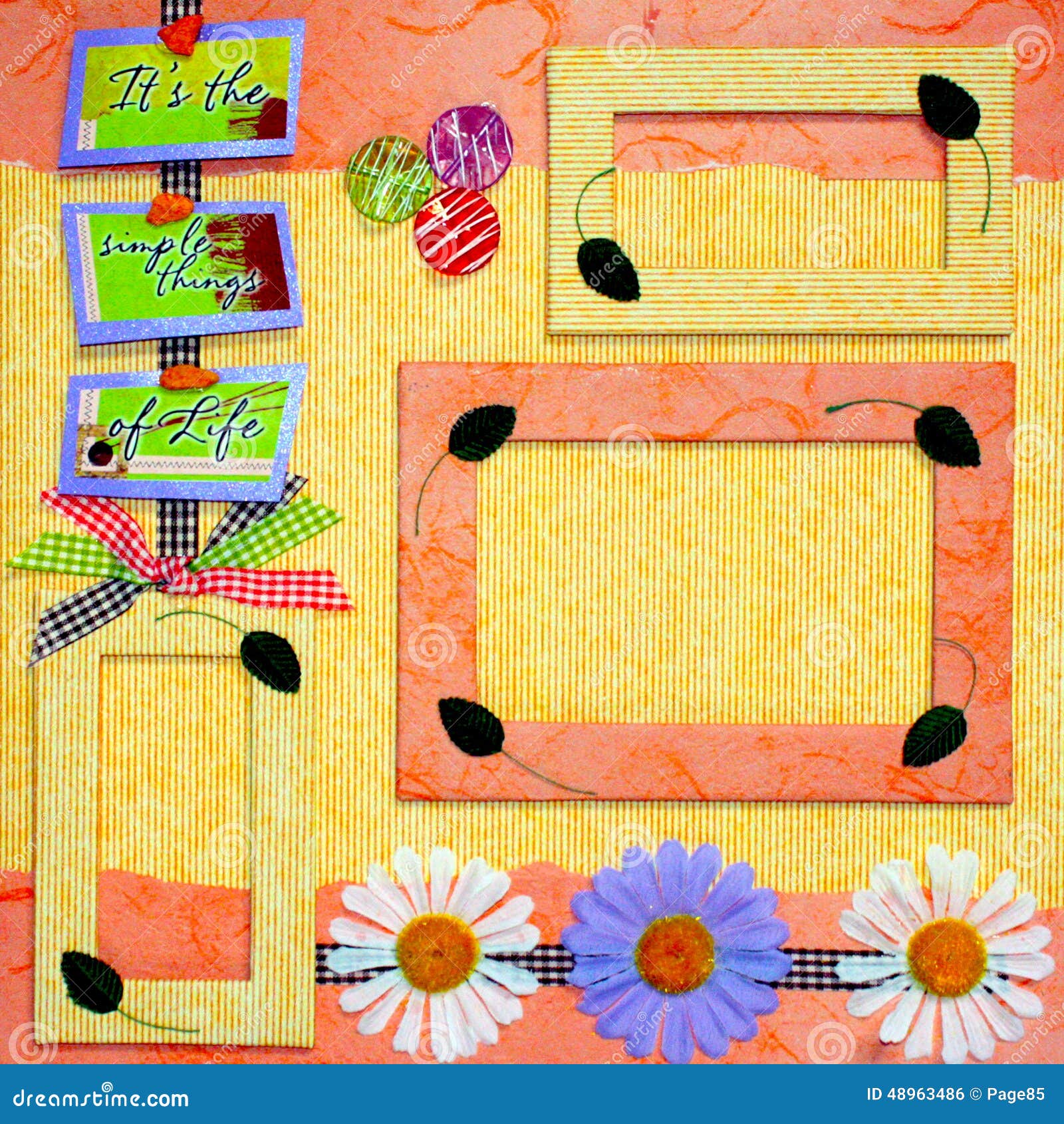 Scrapbook album cover stock illustration. Illustration of paper - 48963486