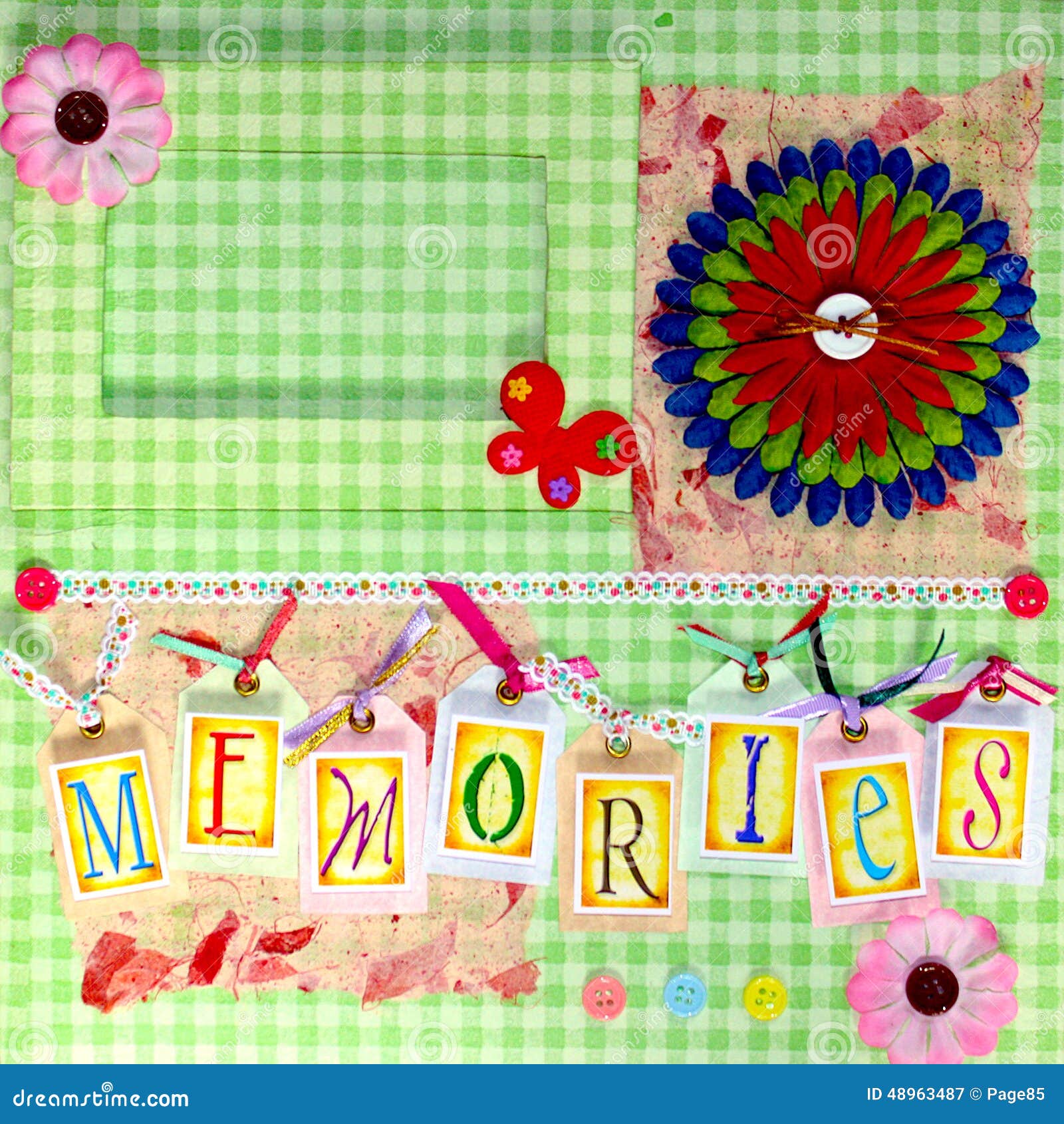 Scrapbook album cover stock illustration. Illustration of objects ...