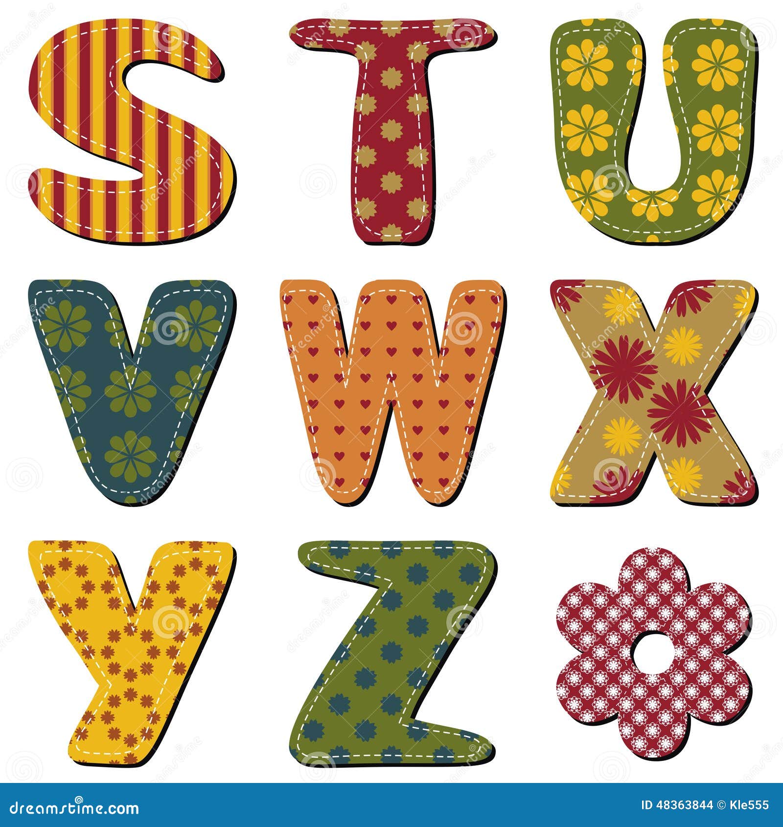 Scrapbook alphabet stock illustration. Illustration of creative - 48363844