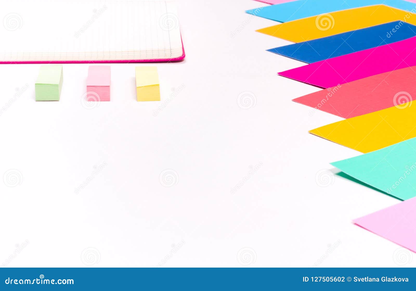 Scrapbook color paper stock photo. Image of group, drawing - 127505602