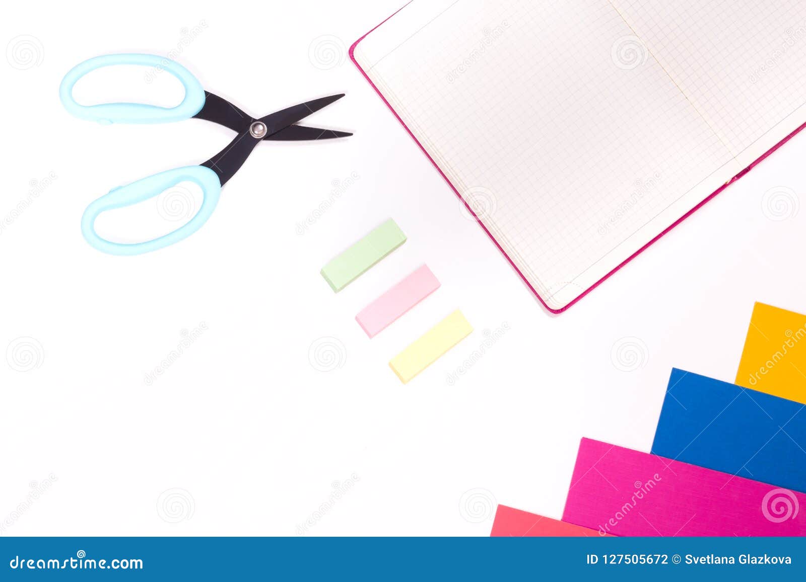 Scrapbook color paper stock photo. Image of hobby, crafts - 127505672