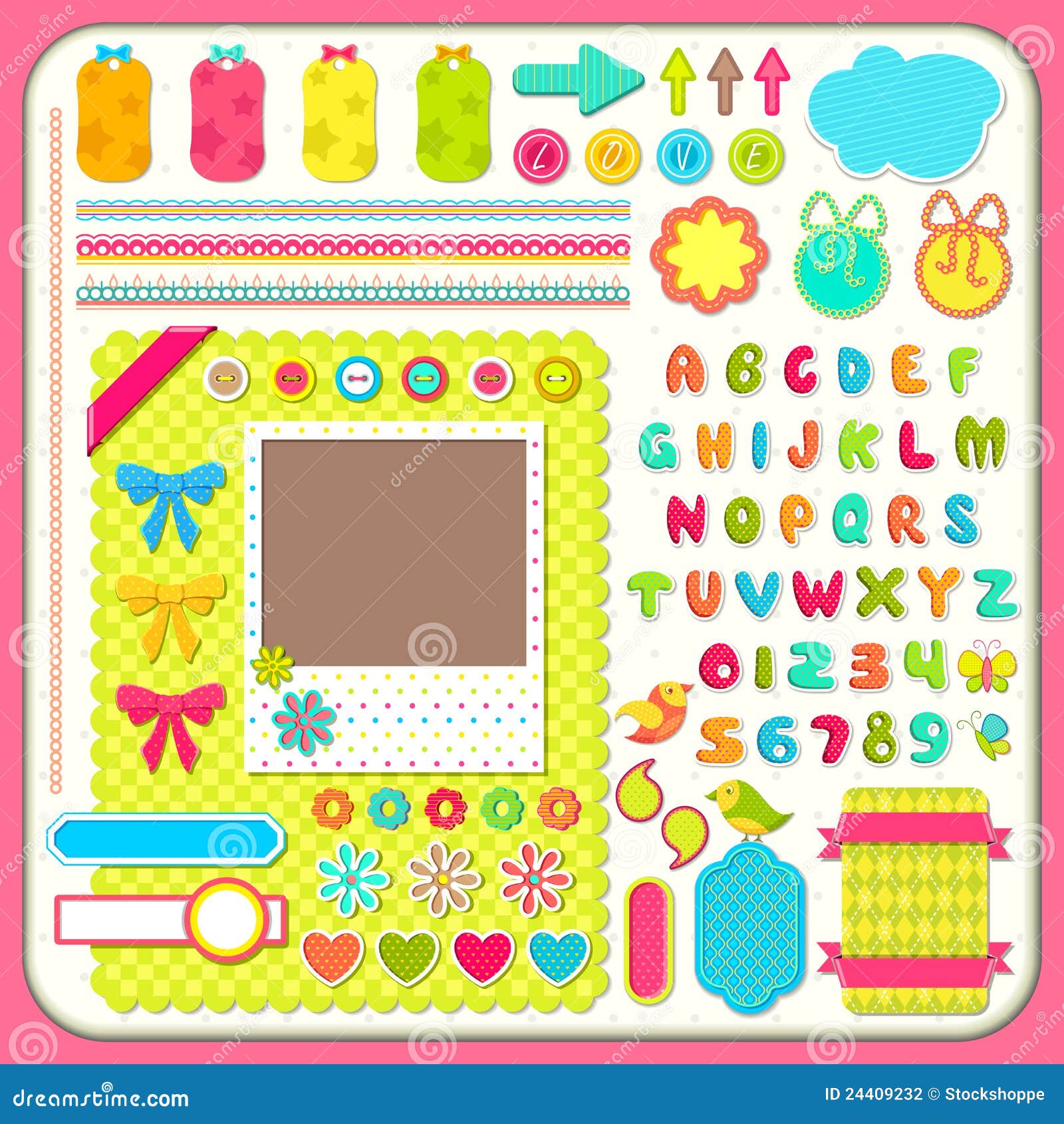 Scrapbook Design Element stock vector. Illustration of congratulation ...