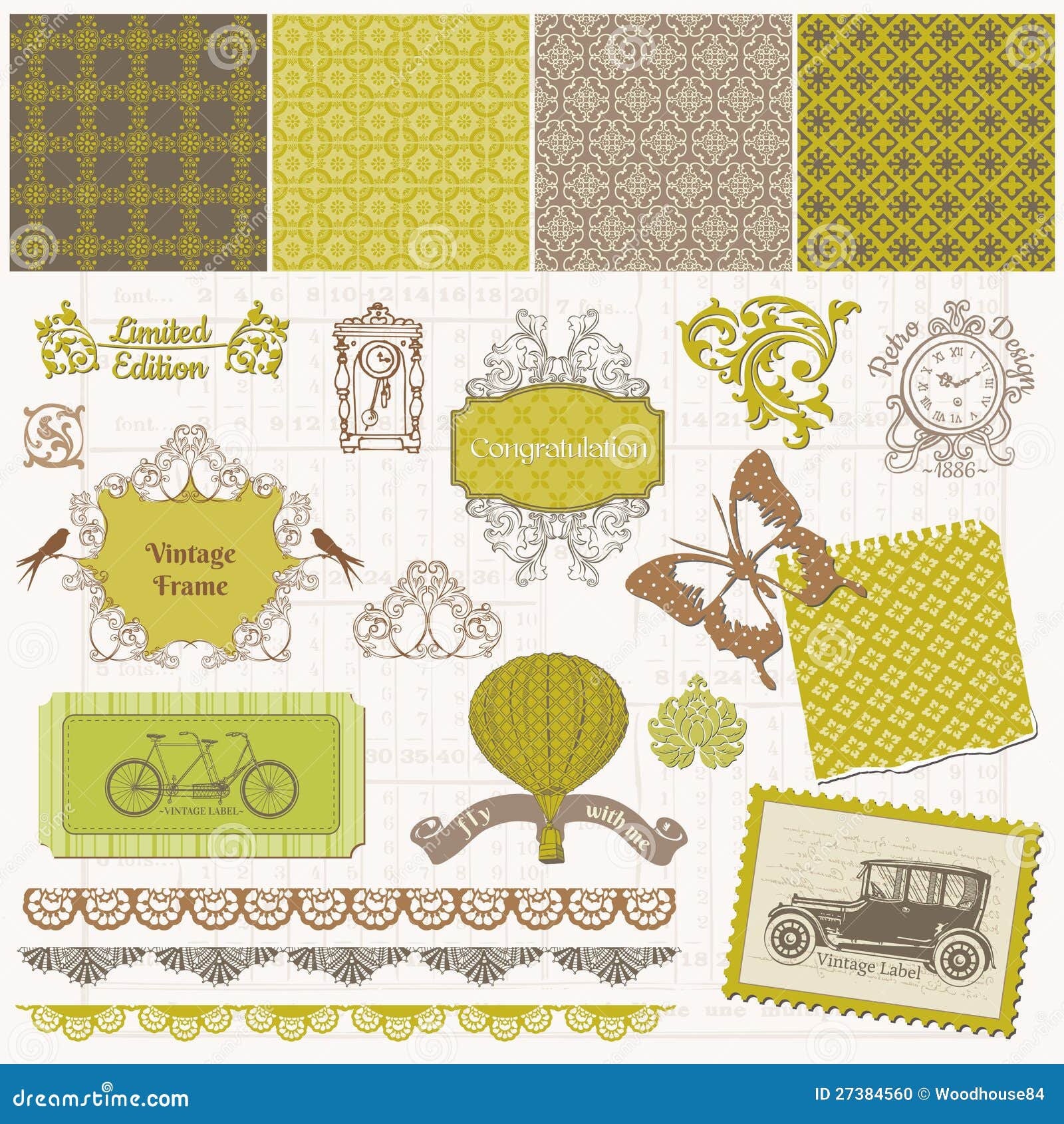 Vintage Time Background Stock Photo | CartoonDealer.com #19176432