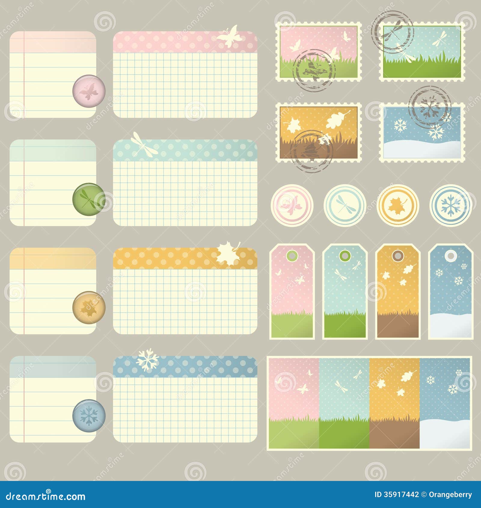 Scrapbook elements stock vector. Illustration of invitation - 35917442